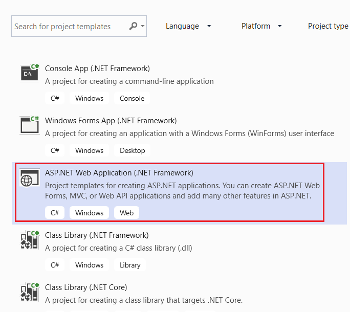 Easily Create A Custom Project Template For MVC With Entity Framework
